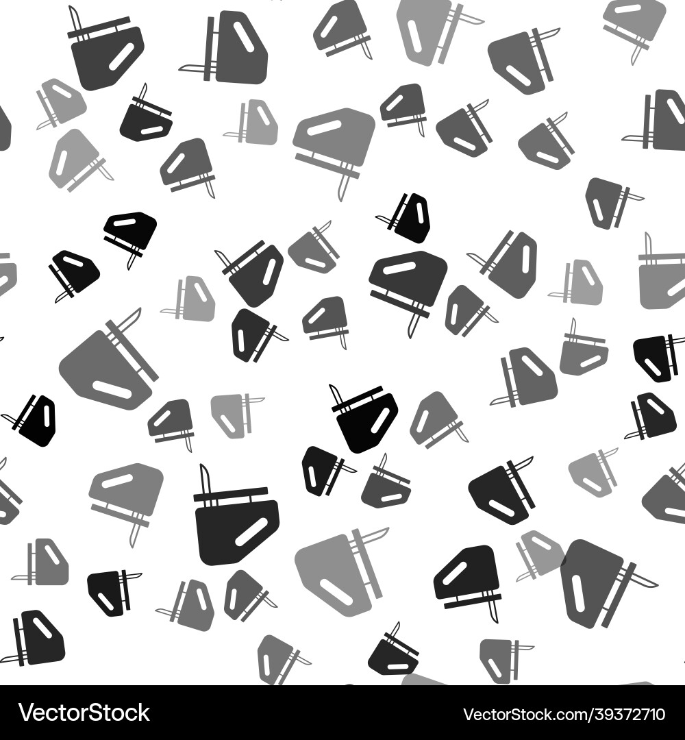 Black electric jigsaw with steel sharp blade icon Vector Image