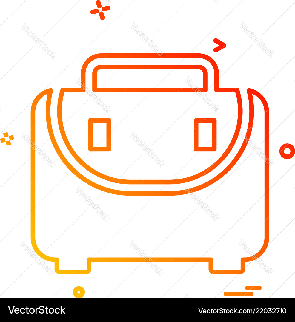 Briefcase business case portfolio suitcase icon Vector Image