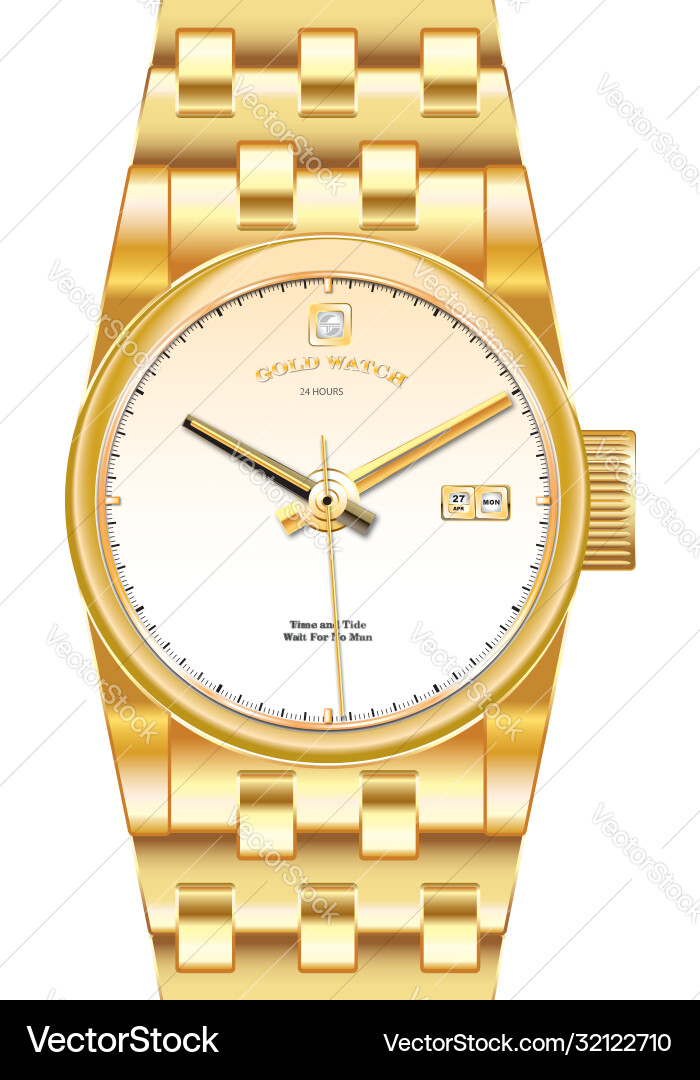 Elegant watch Royalty Free Vector Image - VectorStock