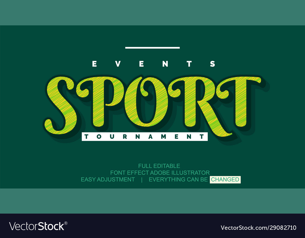 Ext effect template easy editable and customize Vector Image