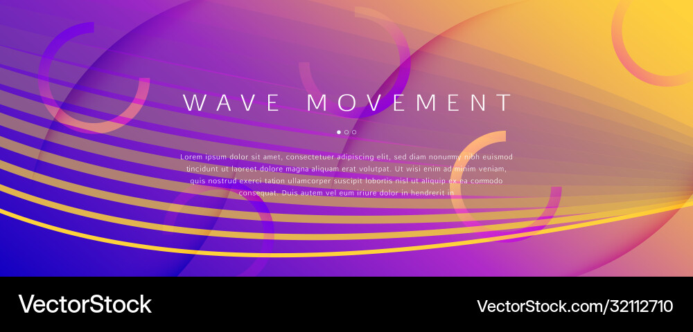 Fluid abstract flow landing page 3d shapes Vector Image
