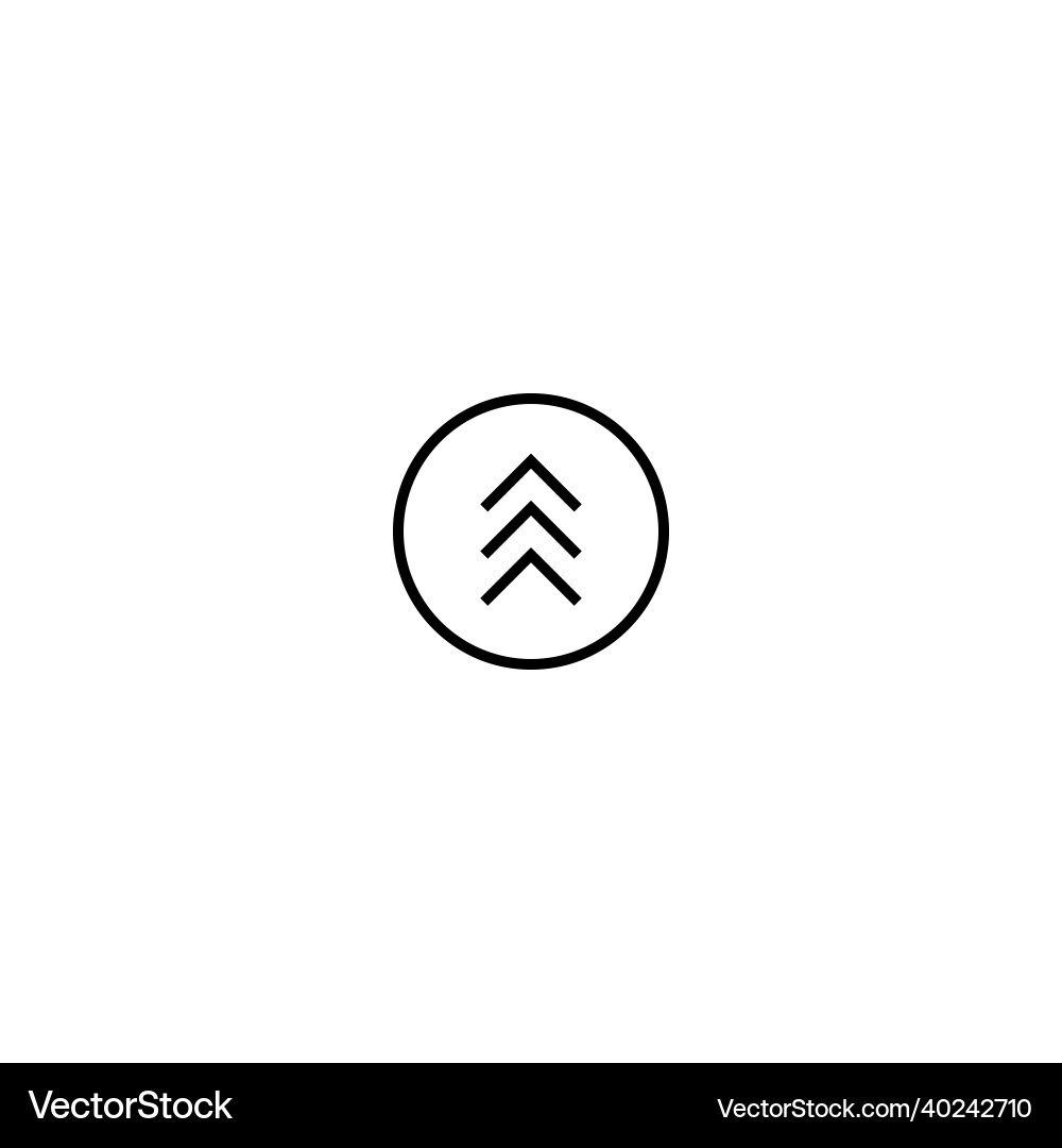 Logo or symbol arrow icon Royalty Free Vector Image