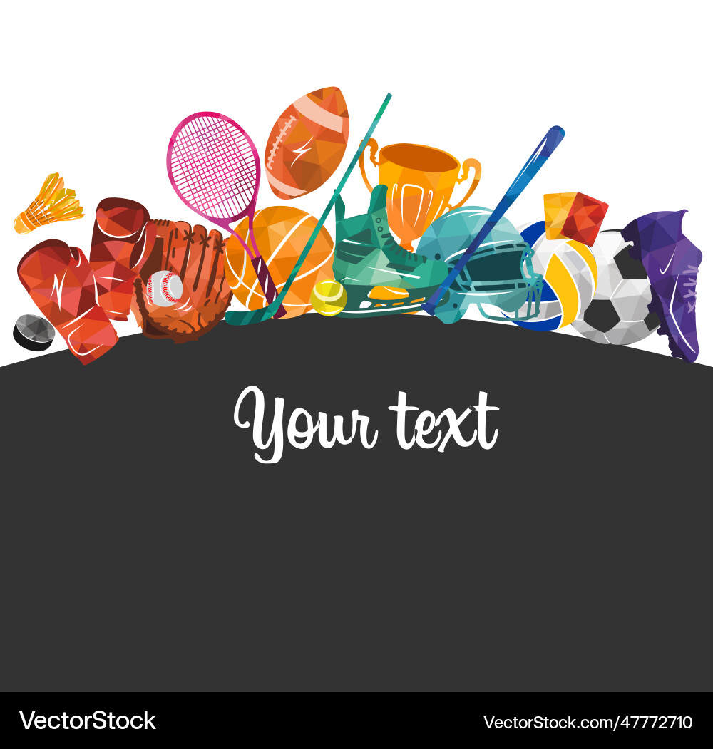 Sport colorful background Royalty Free Vector Image