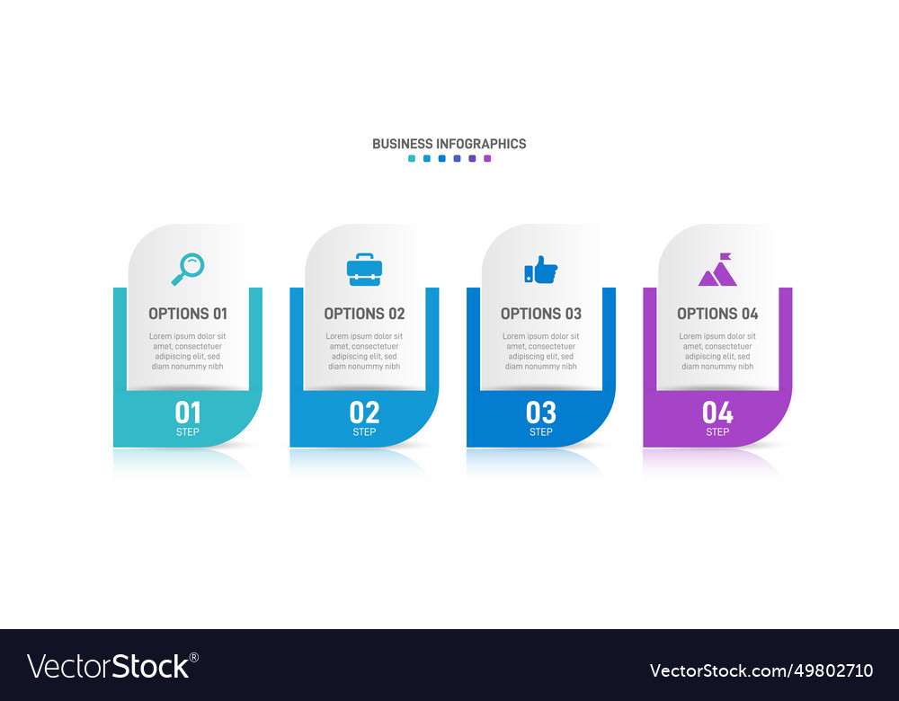 Timeline infographic with infochart modern Vector Image