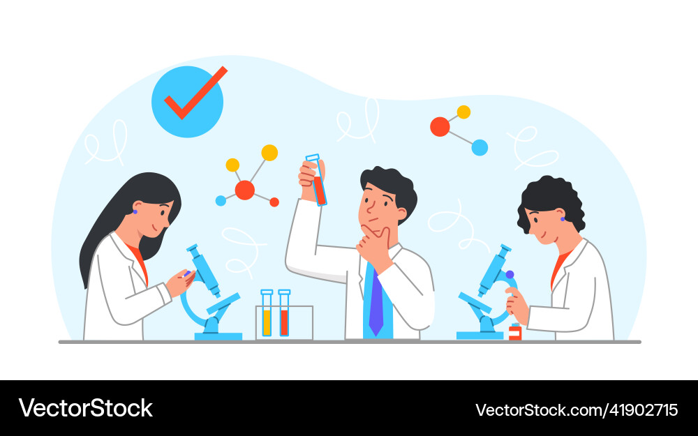 Concept of research Royalty Free Vector Image - VectorStock