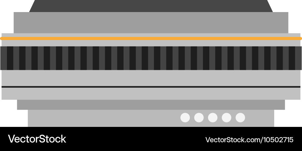 Photo optic lenses icon Royalty Free Vector Image