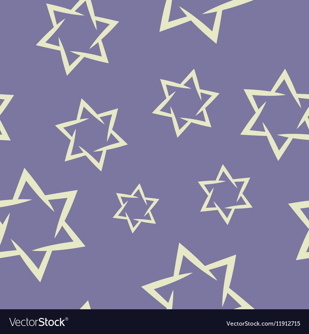 Seamless pattern with star of david Royalty Free Vector
