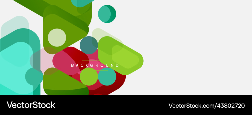 Abstract round geometric shapes and circles Vector Image