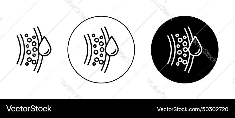 Blood flow icon set cholesterol vessel Royalty Free Vector