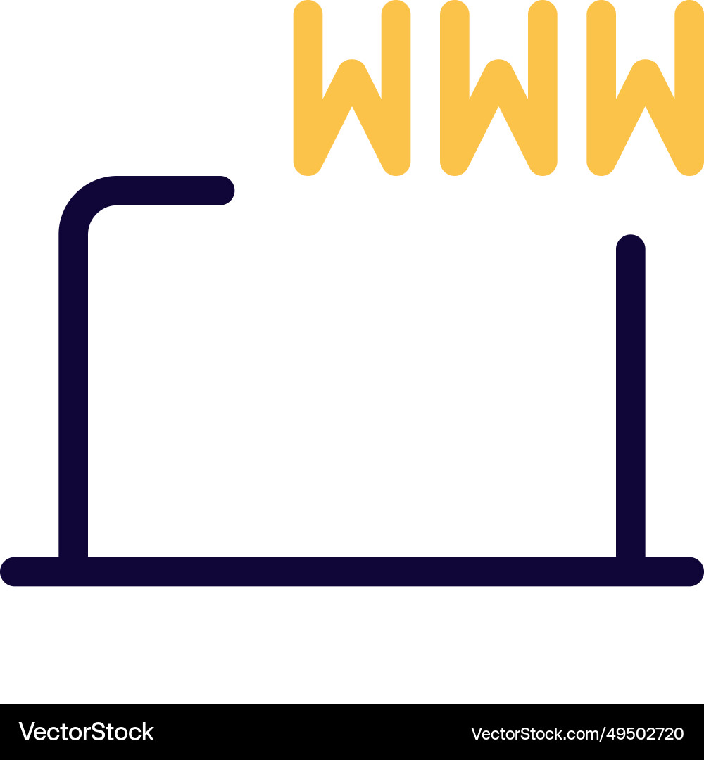 Url used to access websites and online resources Vector Image