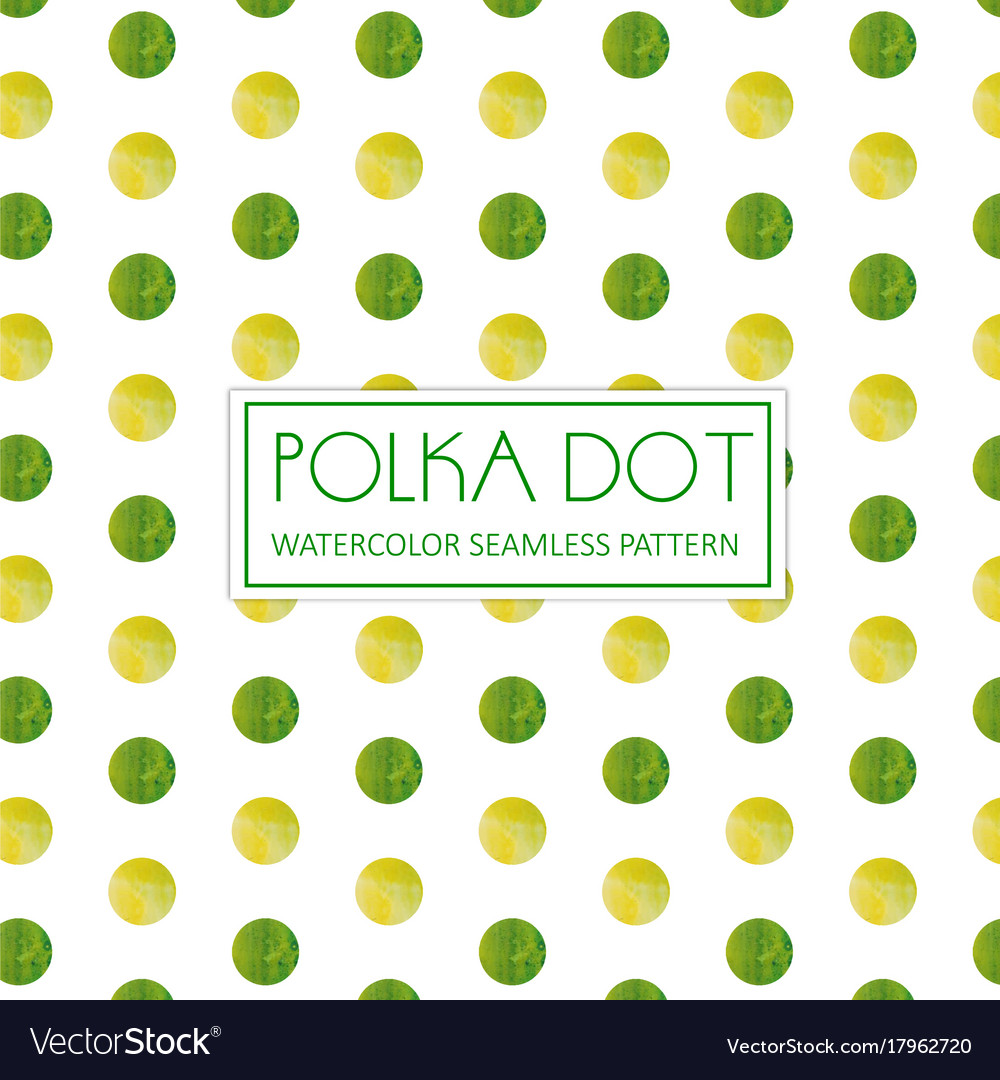 Watercolor polka dot background Royalty Free Vector Image