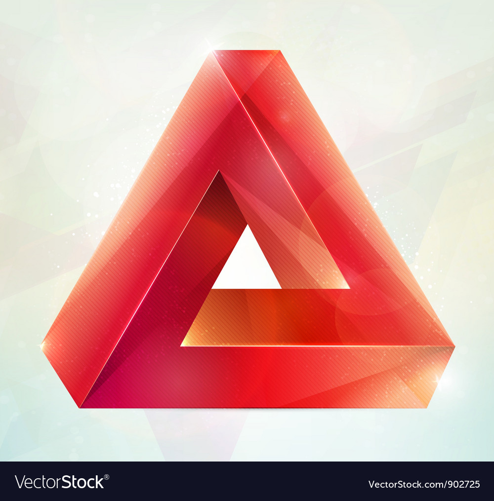 Impossible figure Royalty Free Vector Image - VectorStock
