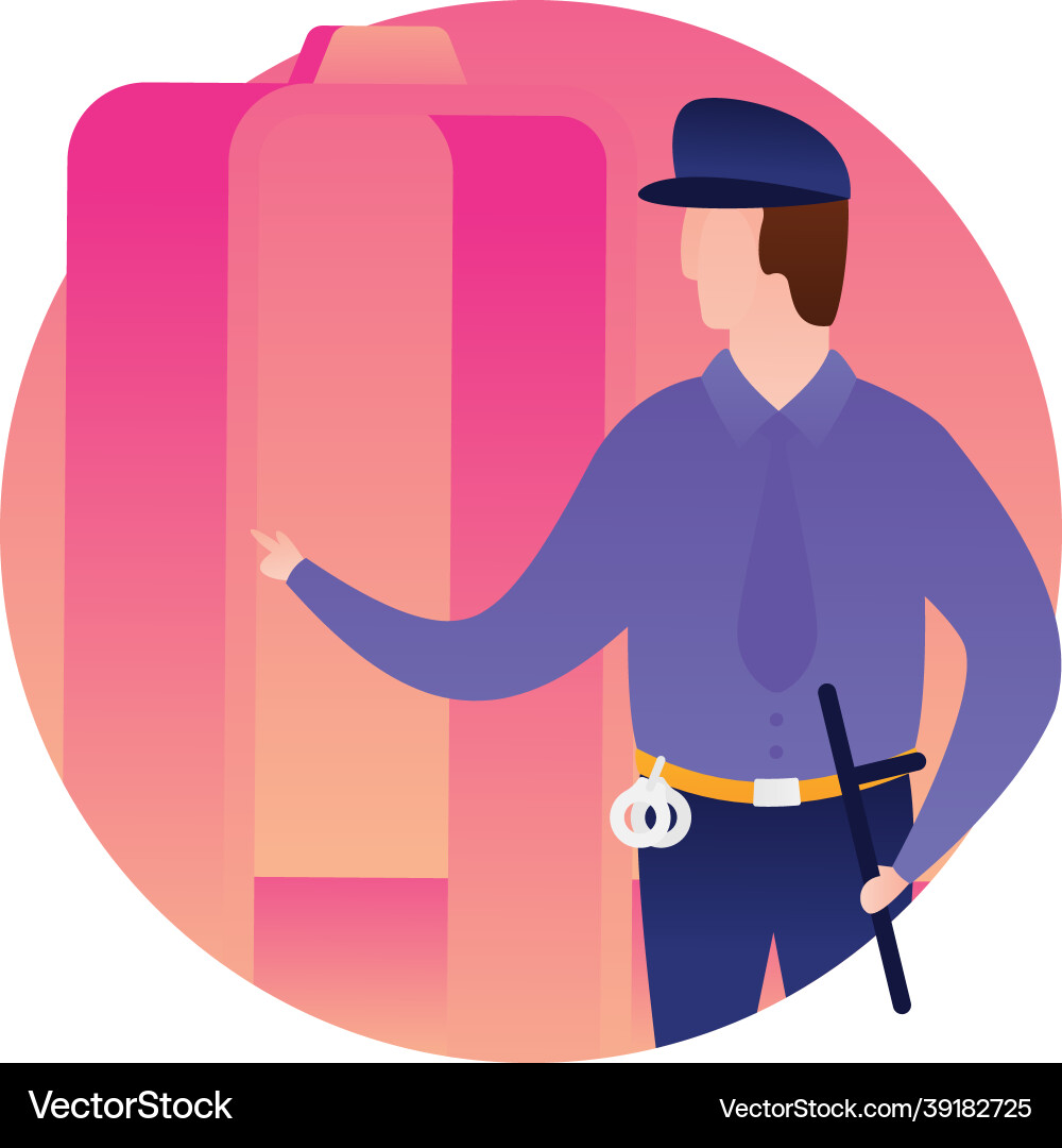 Policeman Royalty Free Vector Image - VectorStock
