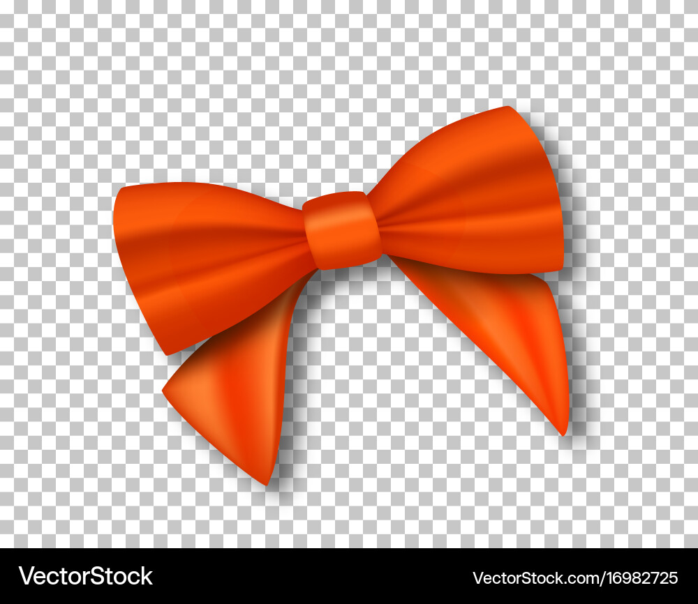 Realistic ribbon isolated on transparent Vector Image