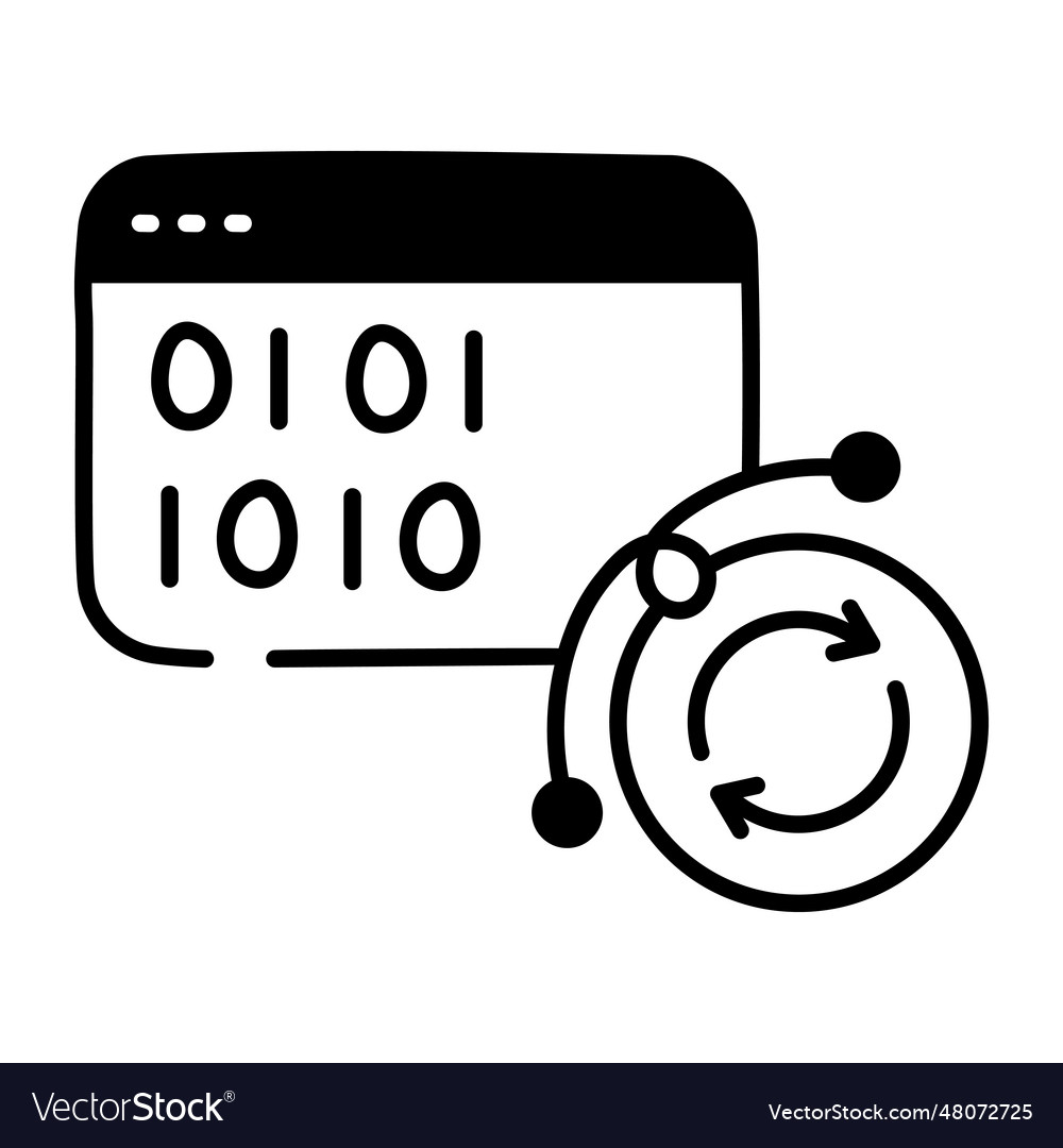 Update code Royalty Free Vector Image - VectorStock