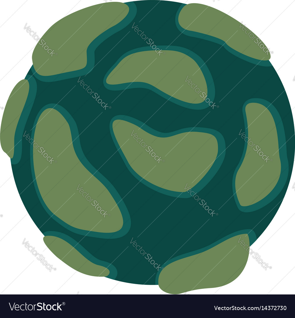 Beautiful planet icon isolated Royalty Free Vector Image