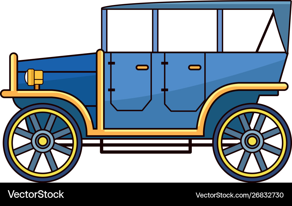 Classic antique car vehicle Royalty Free Vector Image