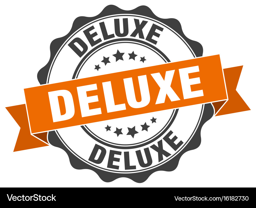 Deluxe stamp sign seal Royalty Free Vector Image