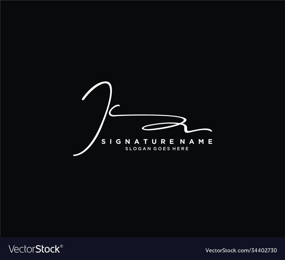 Letter ic signature logo template Royalty Free Vector Image Letter ic signature logo template Royalty Free Vector Image