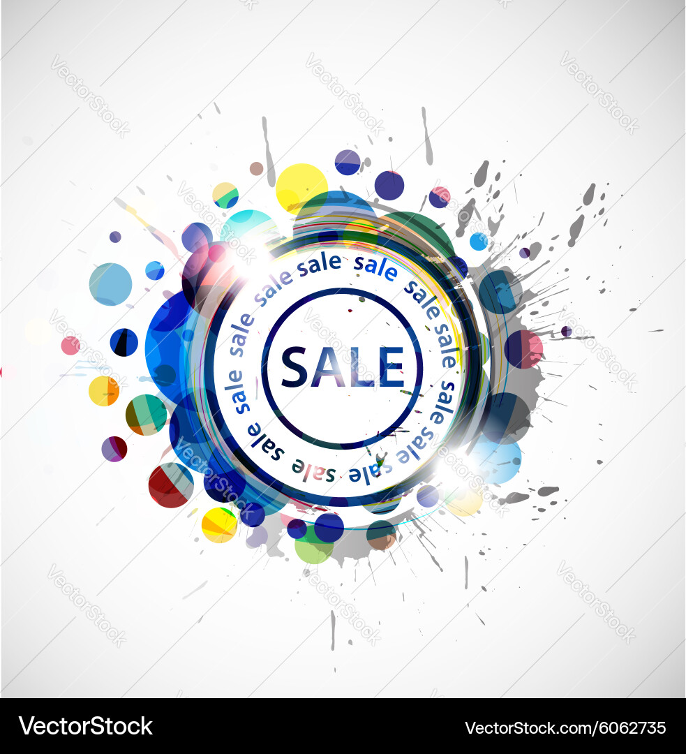 Grunge sale banner Royalty Free Vector Image - VectorStock