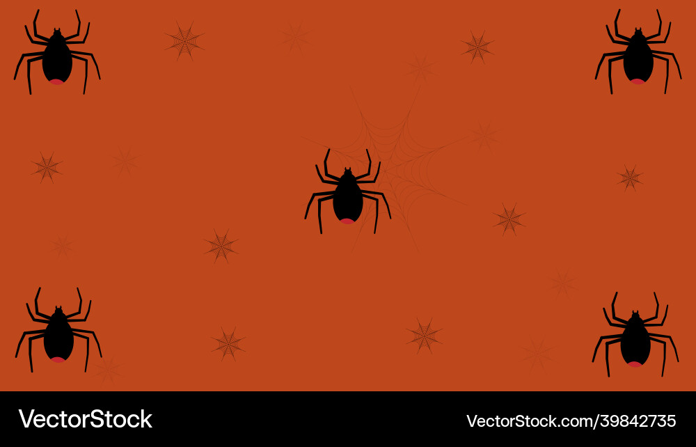Happy halloween spider seamless background Vector Image