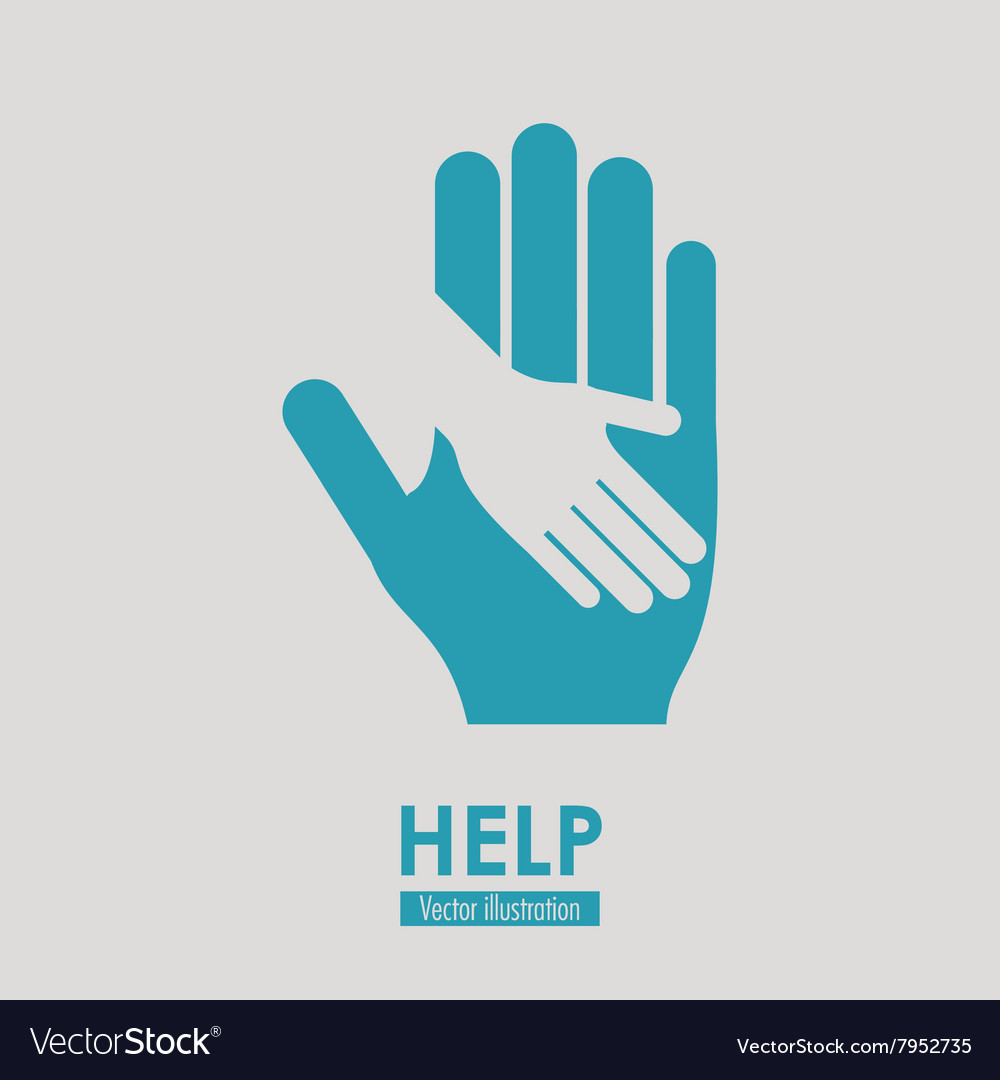 Help icon design Royalty Free Vector Image - VectorStock