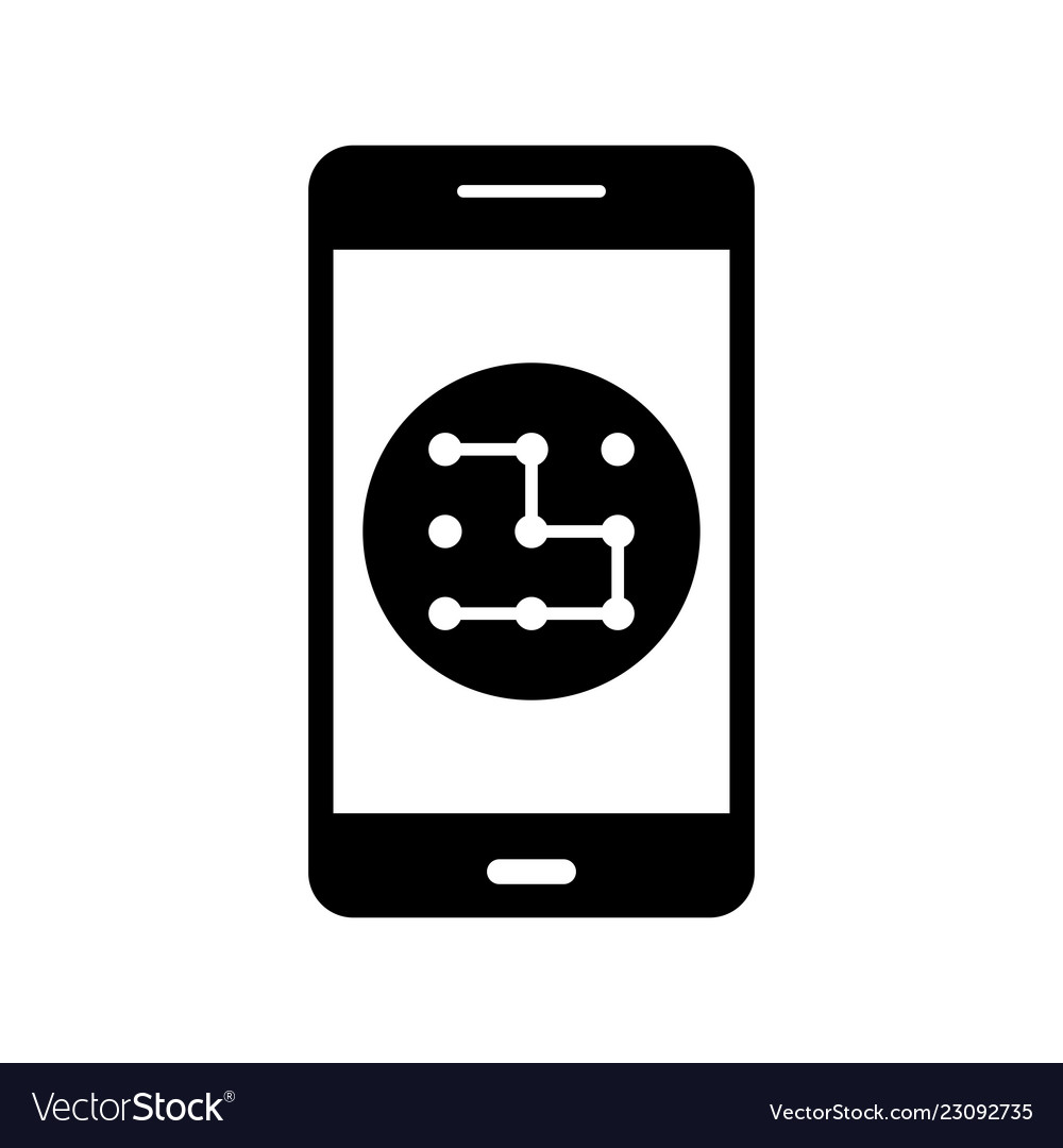 Pattern mobile application icon Royalty Free Vector Image
