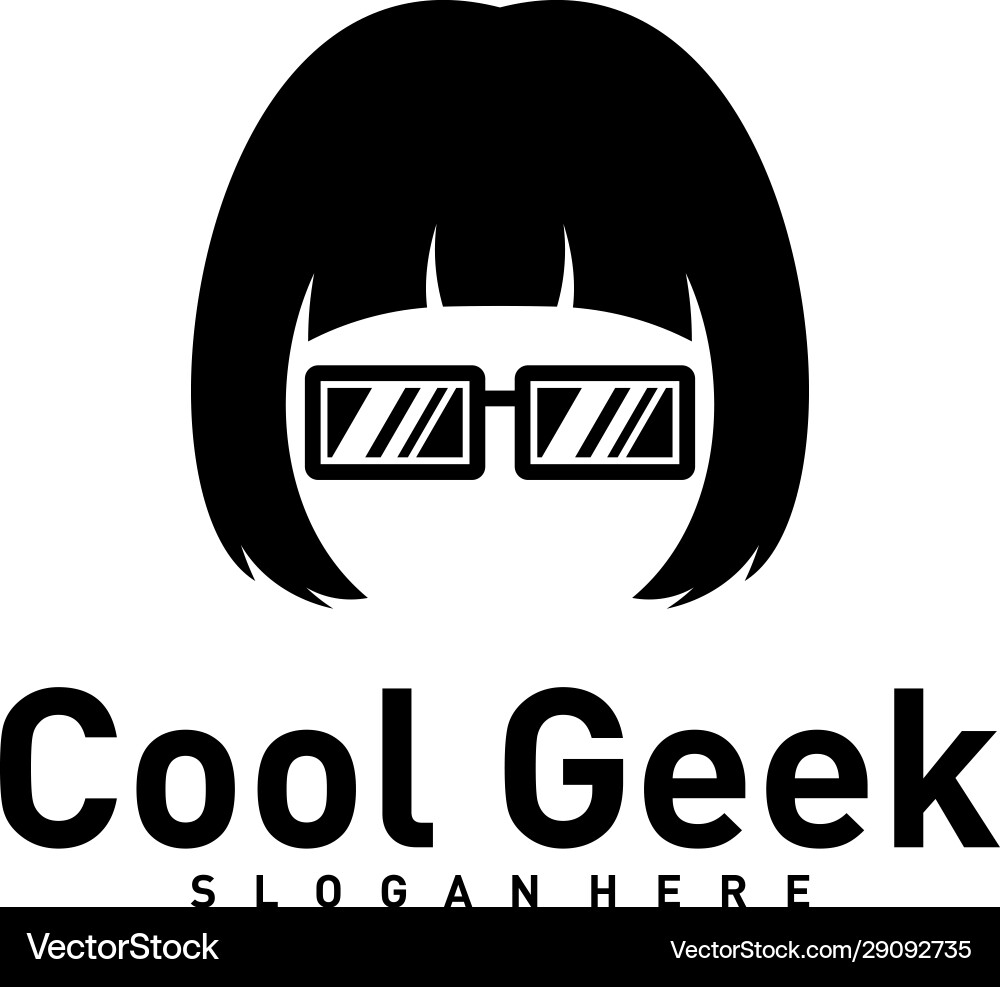 Social geek logo design template icon Royalty Free Vector