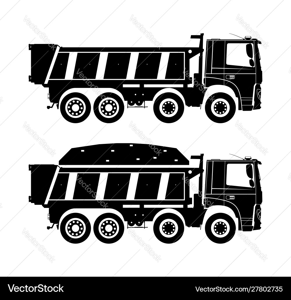 Tipper truck Royalty Free Vector Image - VectorStock