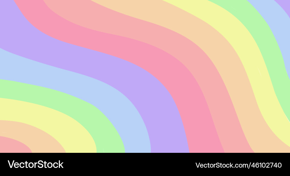 Abstract rainbow background in pastel color Vector Image