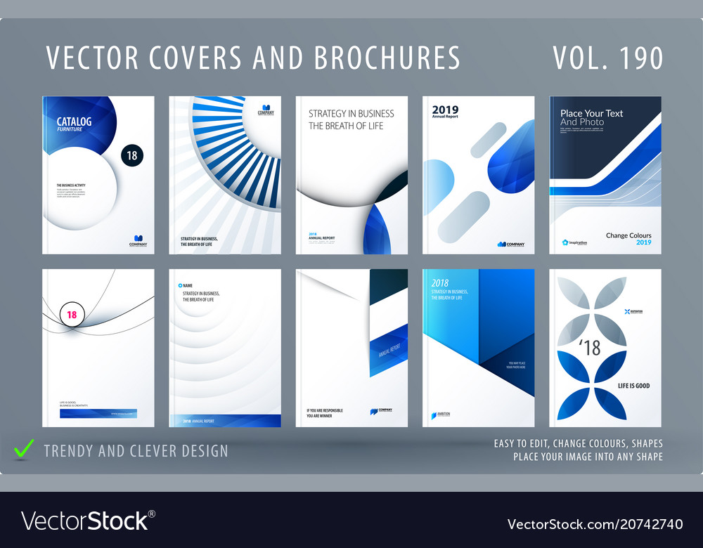 Design set colourful abstract templates Royalty Free Vector