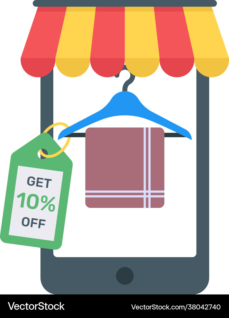 Handkerchief sale Royalty Free Vector Image - VectorStock