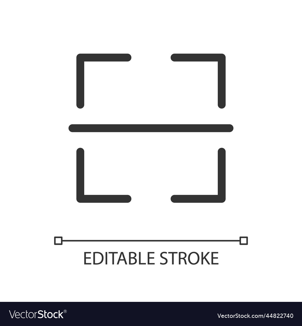 Image translation pixel perfect linear ui icon Vector Image