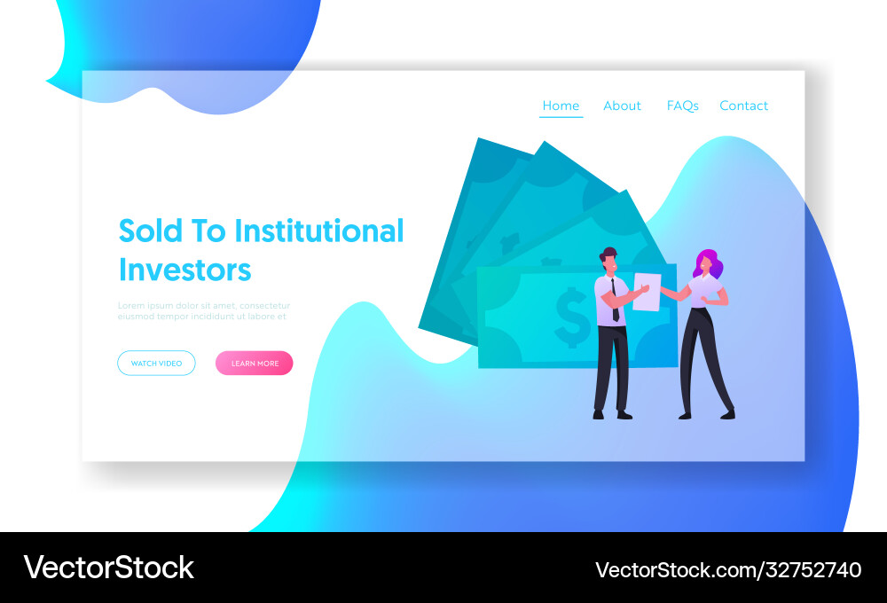 Ipo initial public offering finance management Vector Image