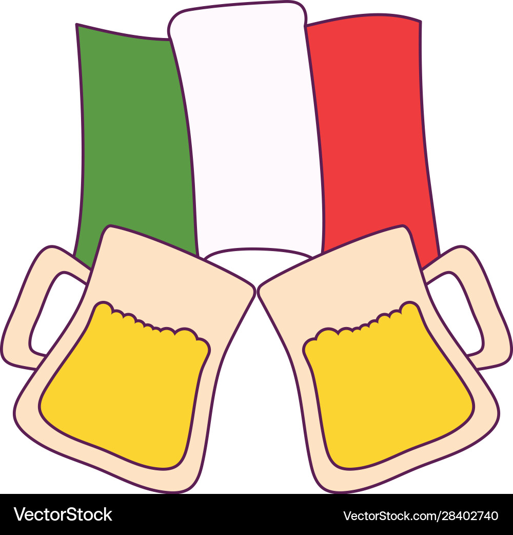 Isolated mexican map and beers design Royalty Free Vector
