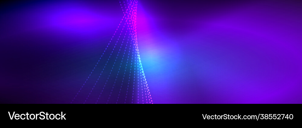 Neon shiny color background with light glowing Vector Image
