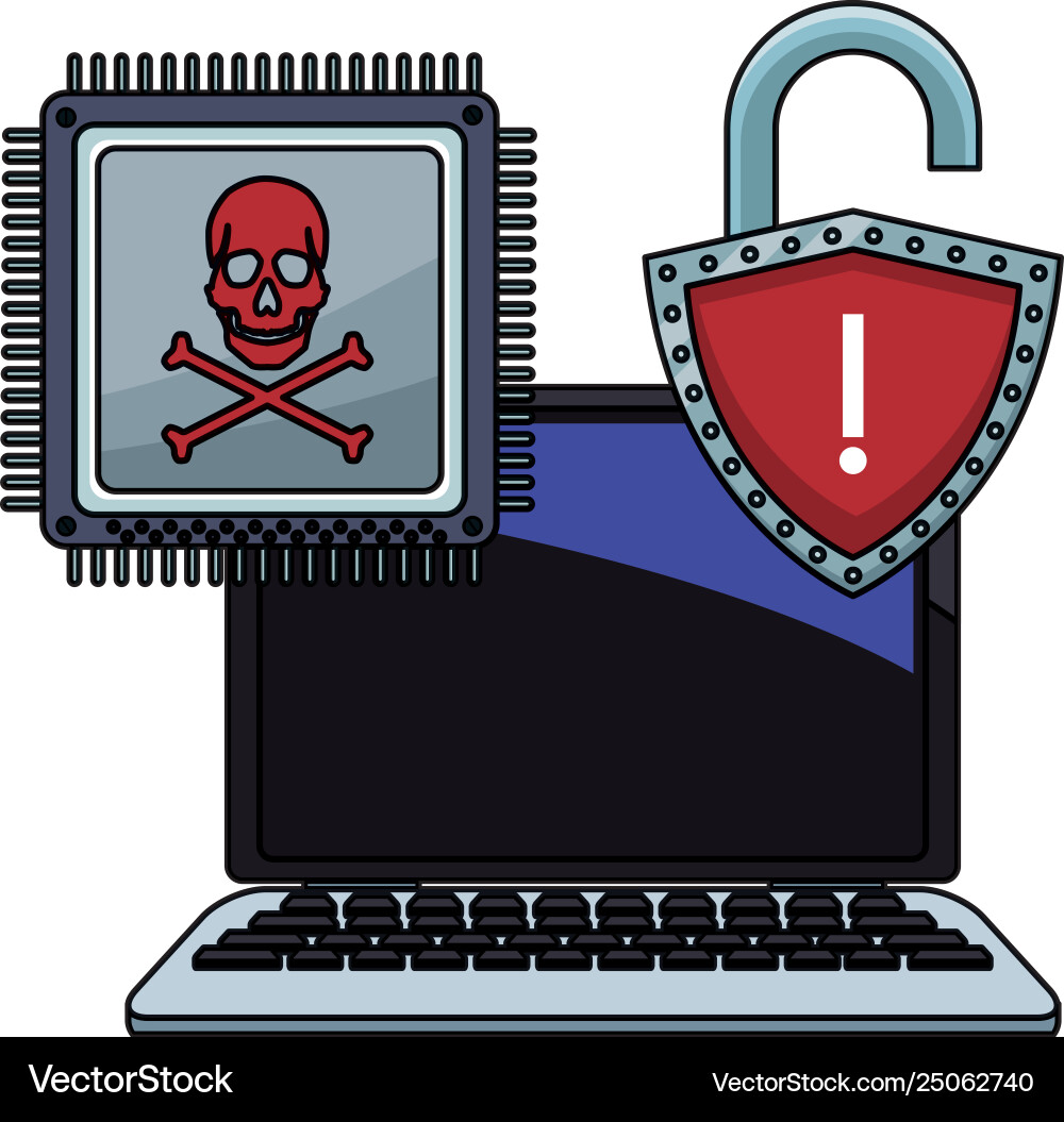 Security system technology Royalty Free Vector Image
