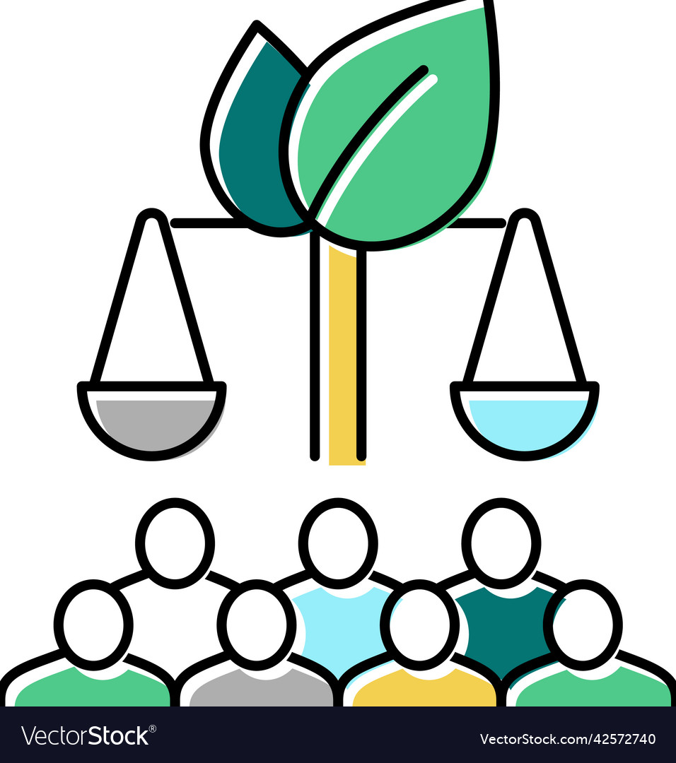 Sustainable development color icon Royalty Free Vector Image Sustainable development color icon Royalty Free Vector Image