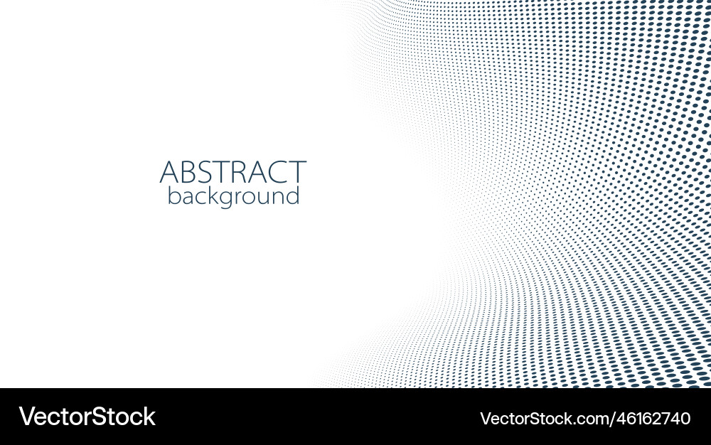 Vanishing dots abstract background in black Vector Image