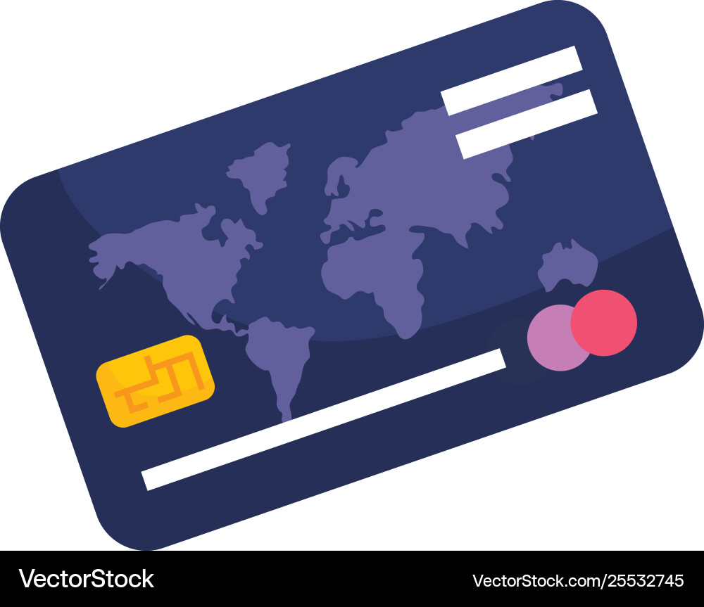 Credit card design Royalty Free Vector Image - VectorStock