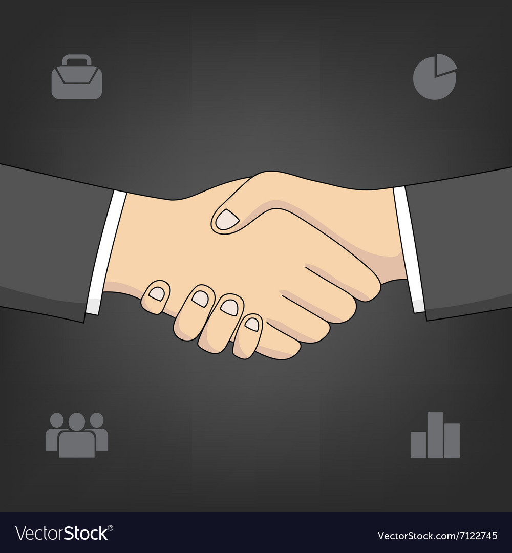 Handshake Royalty Free Vector Image - VectorStock