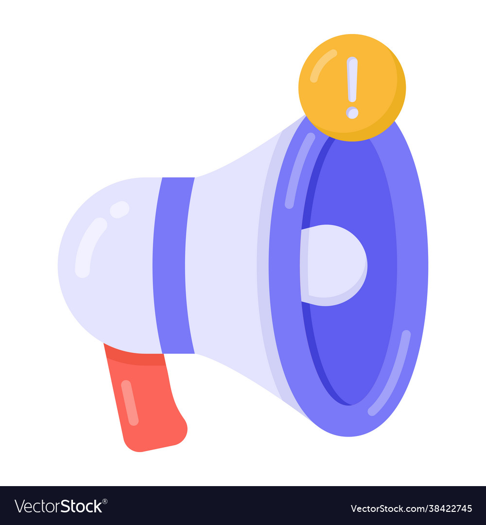 Loudspeaker error Royalty Free Vector Image - VectorStock