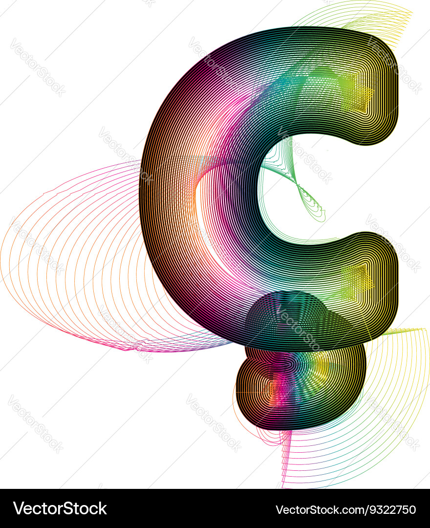 Abstract colorful symbol Royalty Free Vector Image