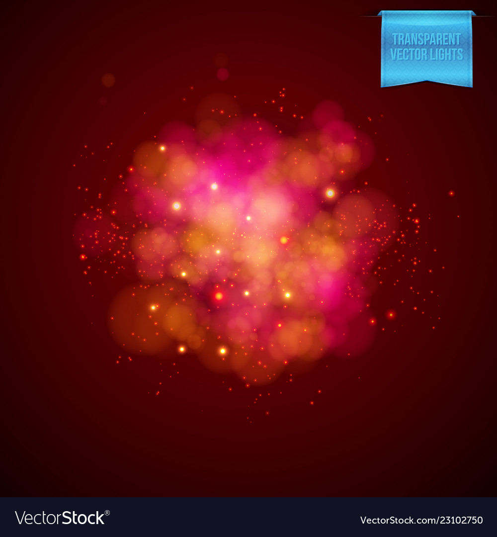 Cloudy red explosion background Royalty Free Vector Image
