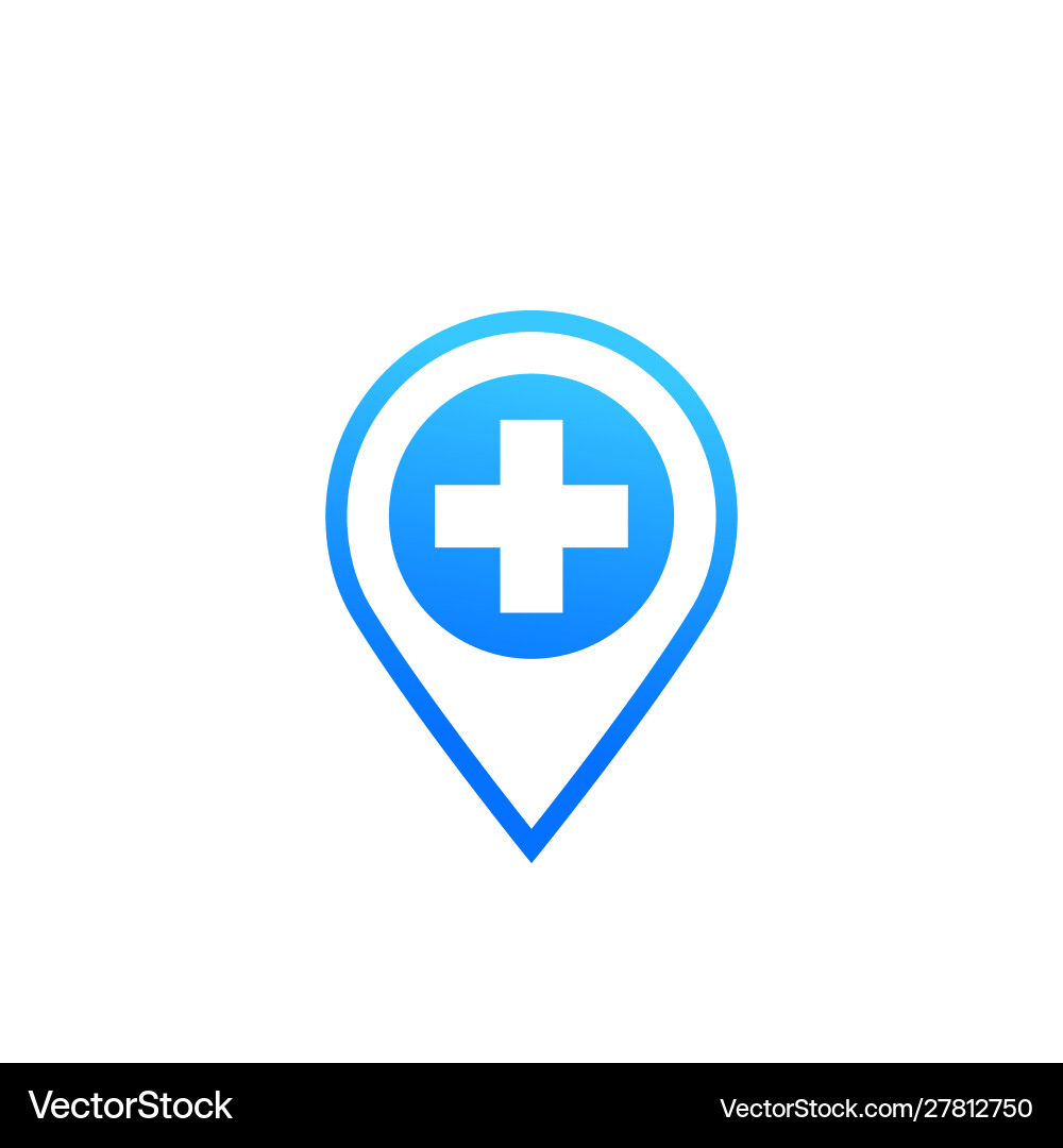 Hospital mark icon Royalty Free Vector Image - VectorStock