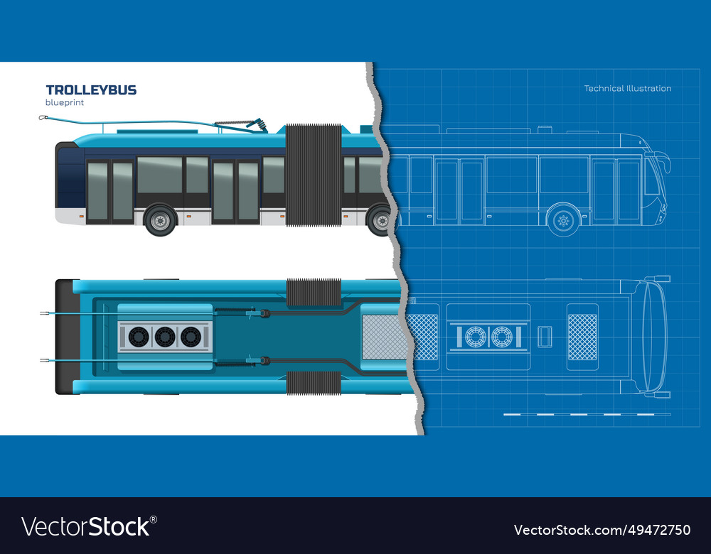 Isolated trolleybus drawing 3d urban transport Vector Image Isolated trolleybus drawing 3d urban transport Vector Image