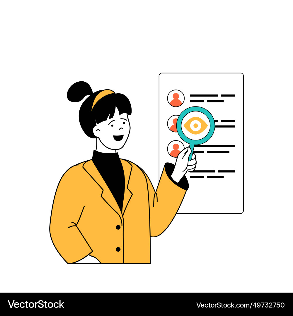 Marketing and development concept with cartoon Vector Image