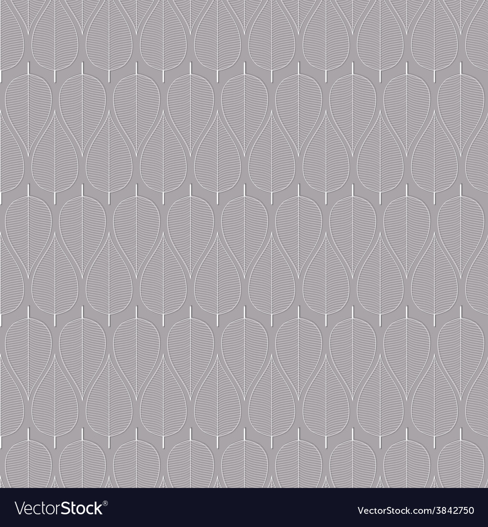 Seamless simple leaf pattern Royalty Free Vector Image