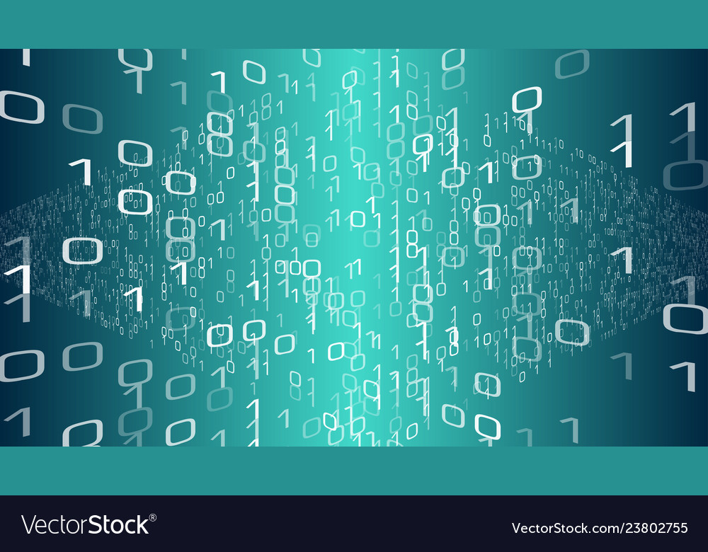 Binary Code Algorithm Machine Learning Digital Vector Image