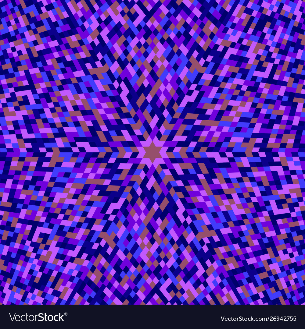 Dynamic hypnotic round tile mosaic pattern Vector Image